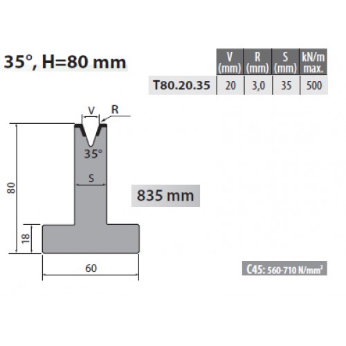 Shop Online Bottom Tooling - Single Vee Blocks for Sale - Capital ...